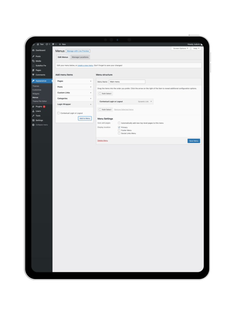 WordPress Login Wrapper - WordPress Admin Builder